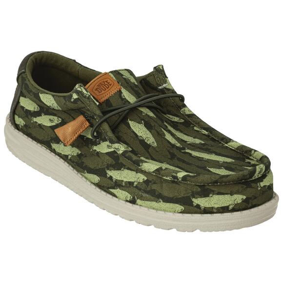 Hey Dude Shoes | Shoes | Nwt Hey Dude Shoes Wally Fish Camo Size 9 In ...